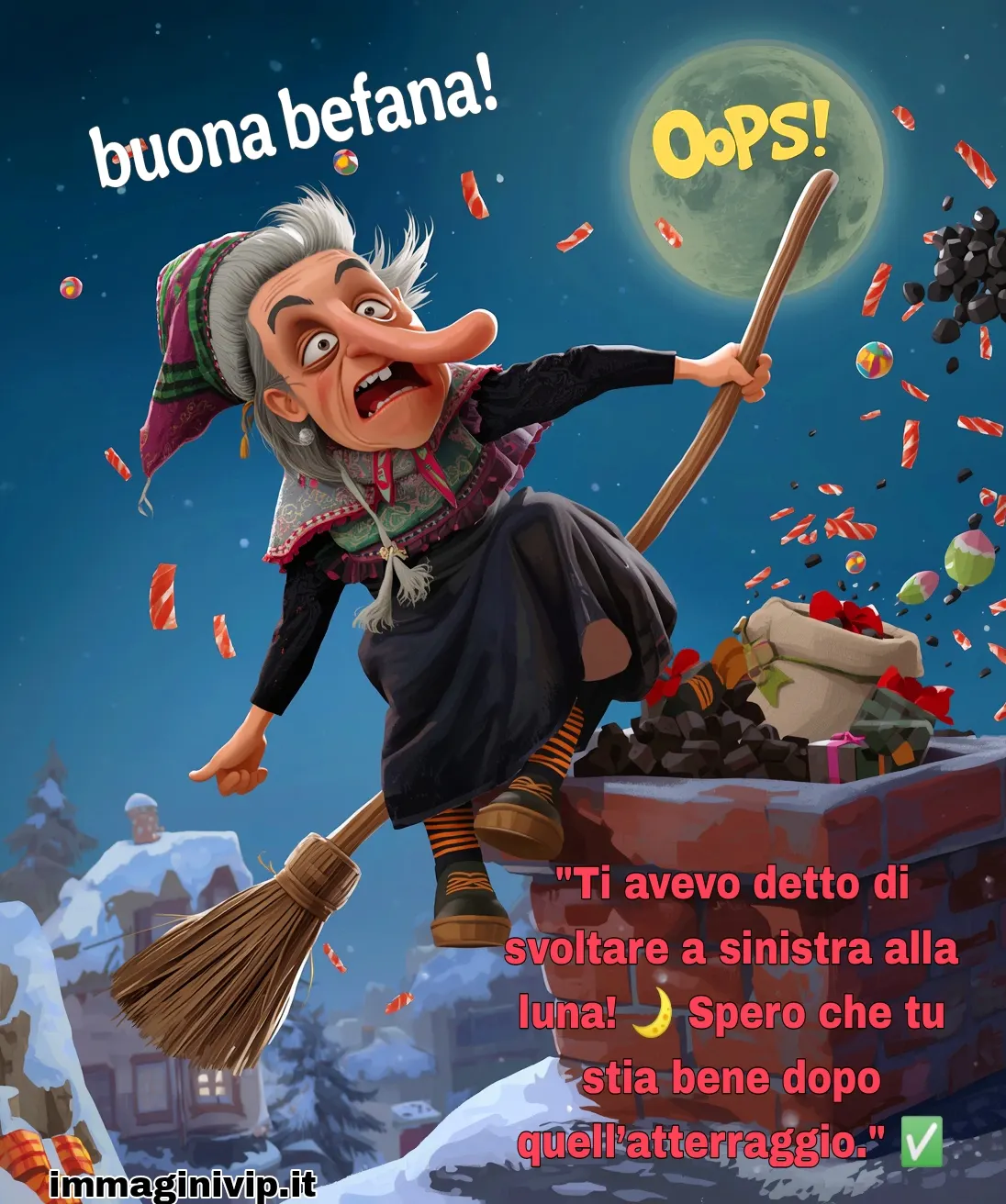 Frasi divertenti della Befana da inviare